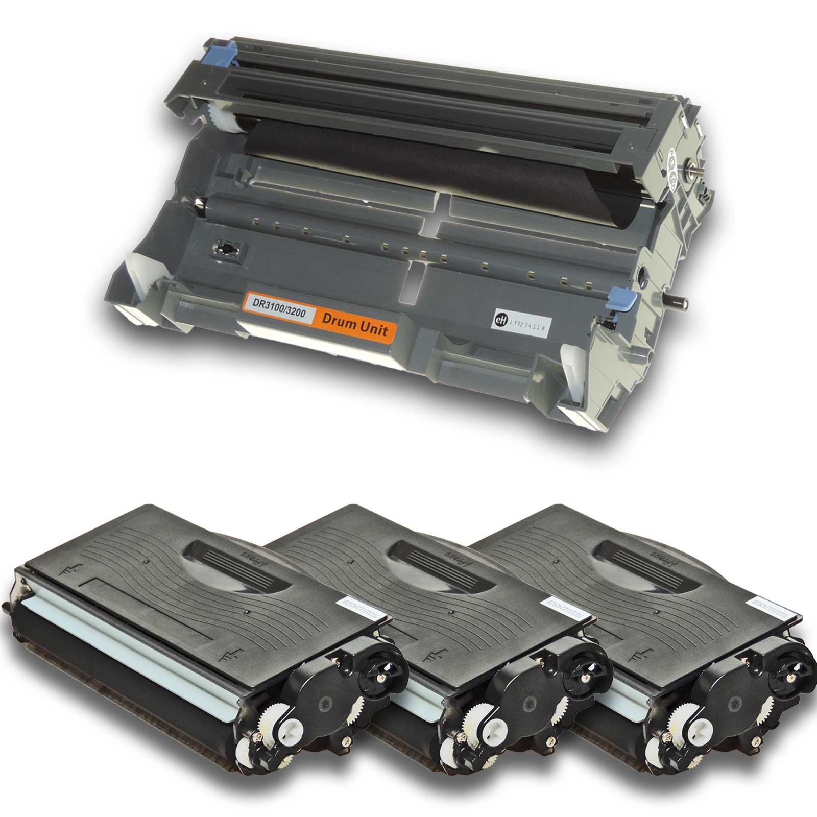 3 Toner Kompatibel zu Brother TN-3280 XL und 1 Trommel DR-3200 günsti ...